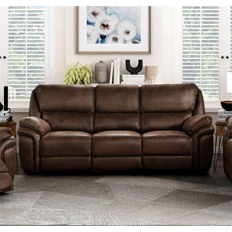 Hokku Designs Plush Modern Living Room Sofa Set 3Pc Power Reclining Sofa Loveseat Chair Microfiber Upholstery USB Port Solid Wood Frame Furniture Wayfair Canada